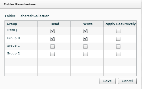 Modifying Folder Permissions in the Report Catalog
