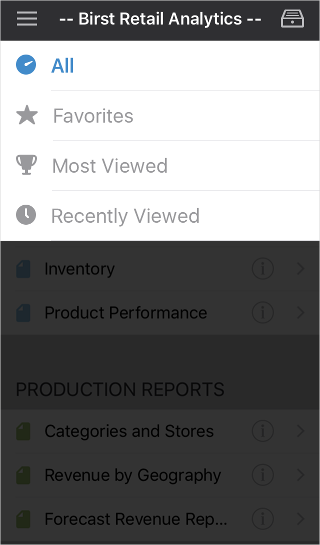 How do I quickly find a dashboard on iOS?