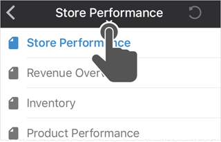 How do I quickly find a dashboard on iOS?
