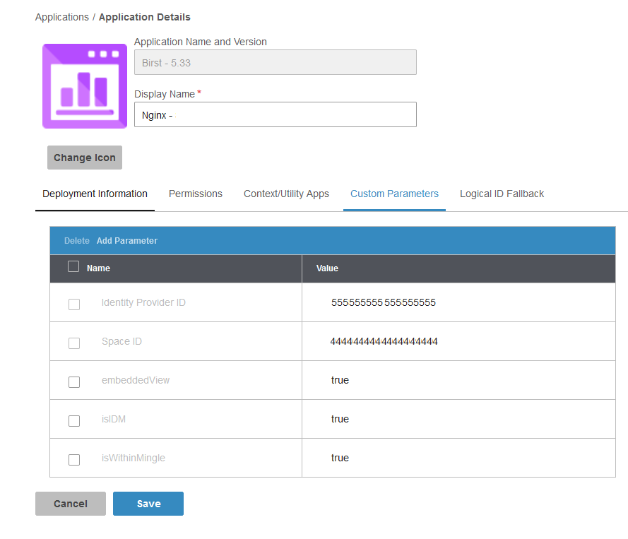 Enabling Birst-IDM widget