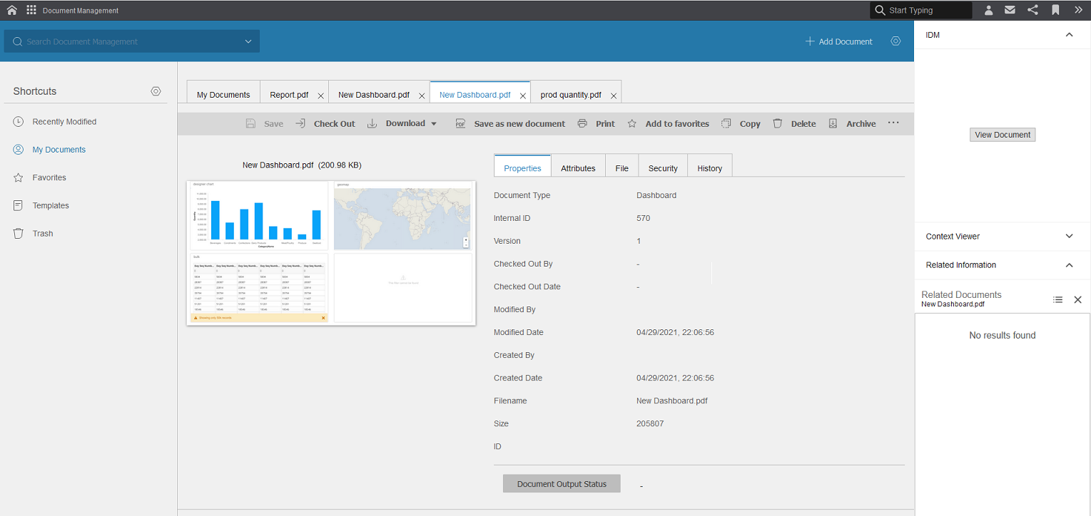 Enabling Birst-IDM widget
