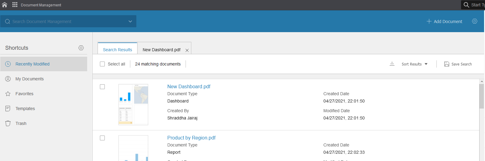 Infor Document Management (IDM) with Birst Overview