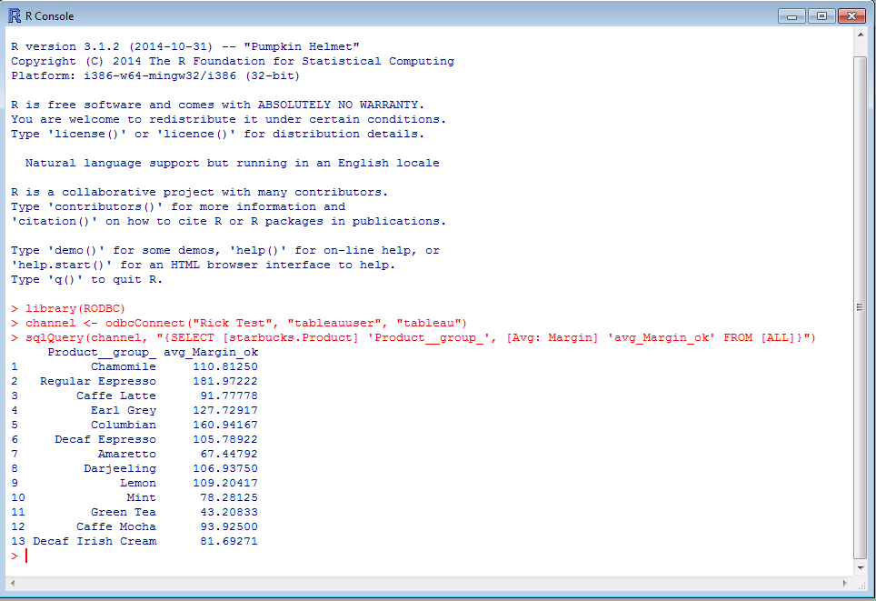 Example ODBC Connections