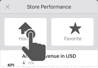 How do I set a dashboard to be my Home dashboard on iOS?